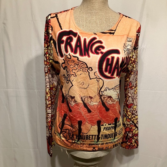 Palisades | Tops | Vintage Palisades Female Shirt Parisian Art To Wear ...